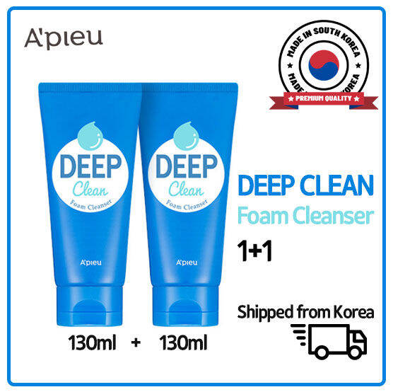 [APIEU][1+1] A'pieu Deep Clean Foam Cleanser 130ml*2ea Face foam ...