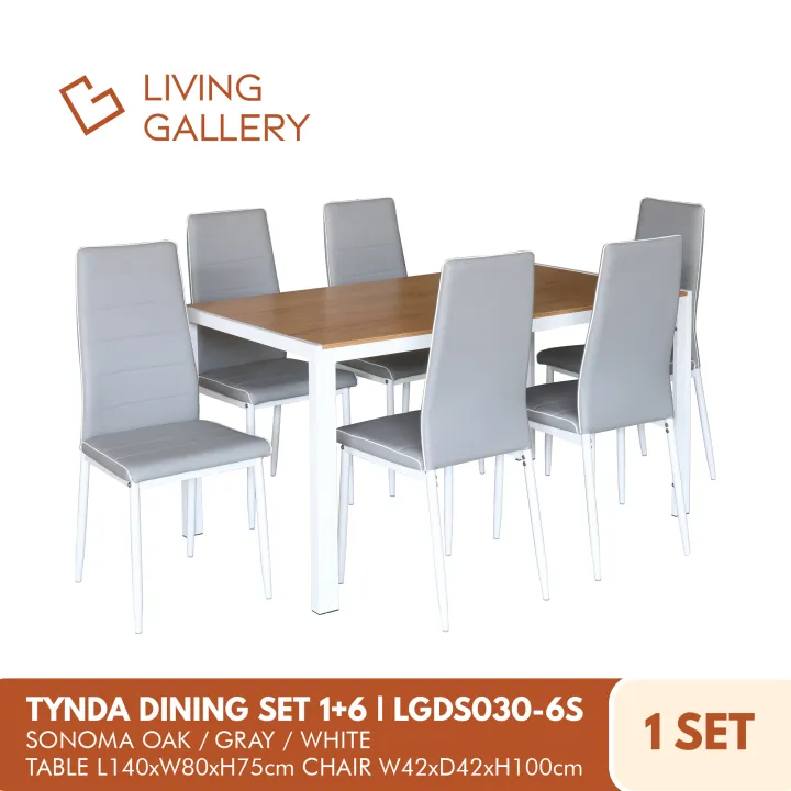 Living Gallery Tynda Dining Set 6-Seater | | Elegant Modern Design ...