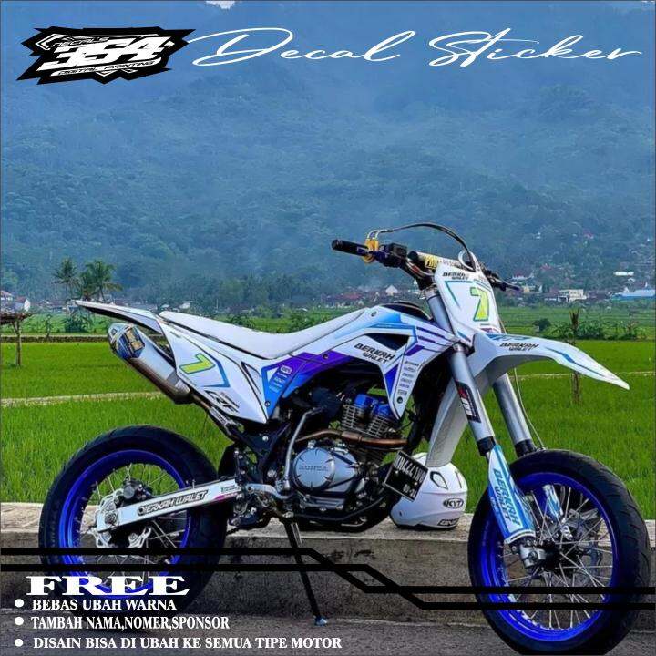 01 decals crf full body bebs reqwes nama nomer nama ganti warna | Lazada Indonesia