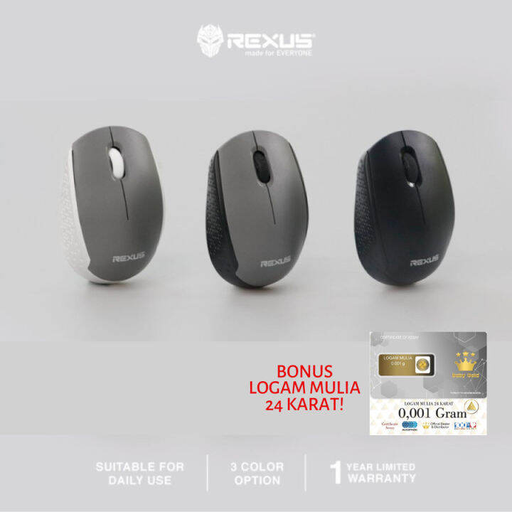 Rexus Q30 Mouse Wireless Office Silent Click | Lazada Indonesia