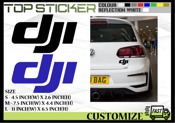 DJI LOGO STICKERS STIKER DRONE MAVIC HELMET | Lazada