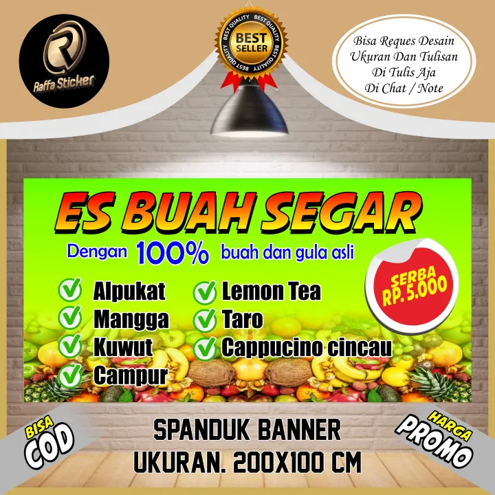 Spanduk Banner Es Buah Segar | Lazada Indonesia