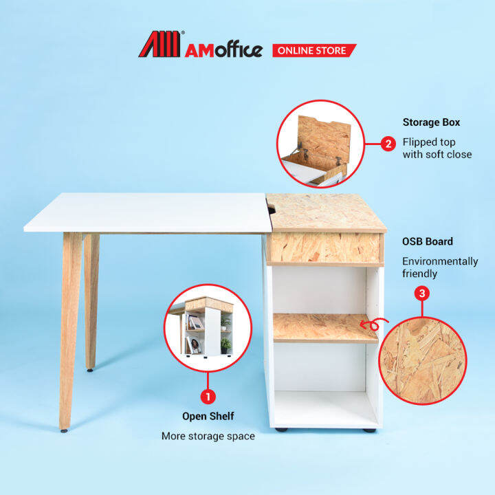 AM Office Afeel OSB Board Home Working Desk Study Desk Computer Table c ...