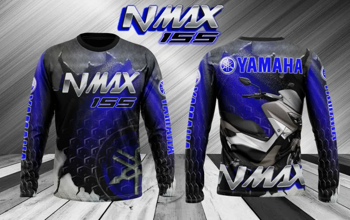 NMAX 155 YAMAHA BLUE LONGSLEEVE FULL SUBLIMATION HIGH QUALITY FABRICS ...