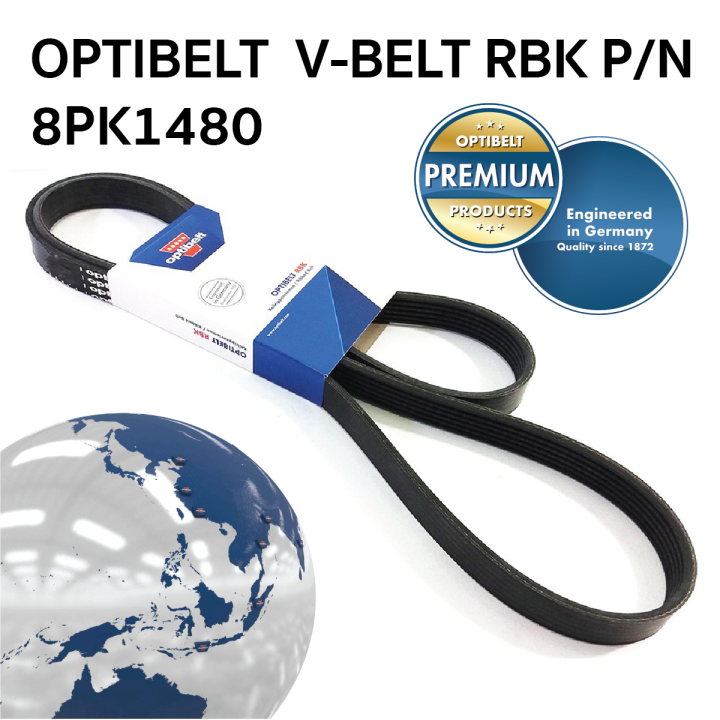 OPTIBELT V-BELT RBK P/N 8PK1480 | Lazada.co.th