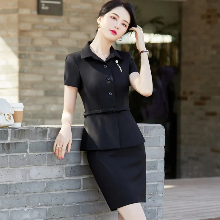 Short Sleeve Suits Uniform Women Summer New Thin Professional ...