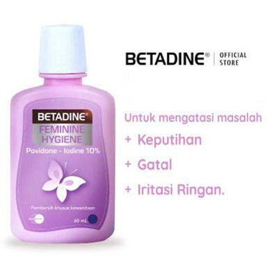BETADINE Feminine Hygiene [60 mL] kemasan botol ungu | Lazada Indonesia