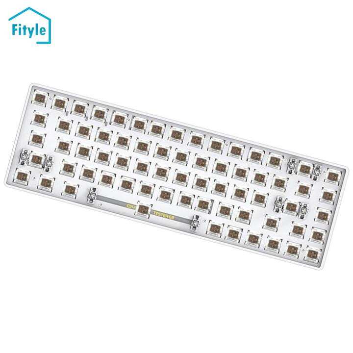 Fityle TESTER68 2-Mode Wireless BT5.0 and 2.4G Mechanical Keyboard Kit ...