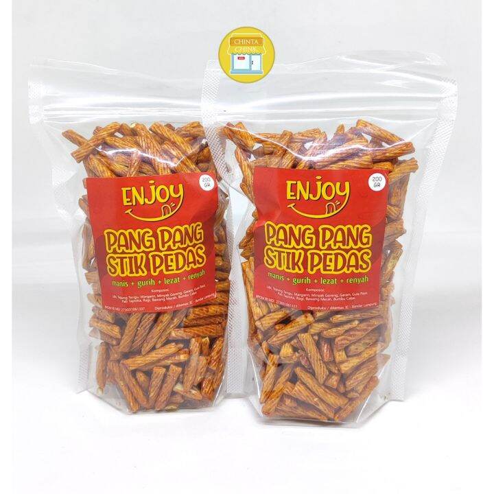 Pang Pang Stik Pedas Manis ENJOY Cabe Pangpang Kemasan 200g | Lazada ...