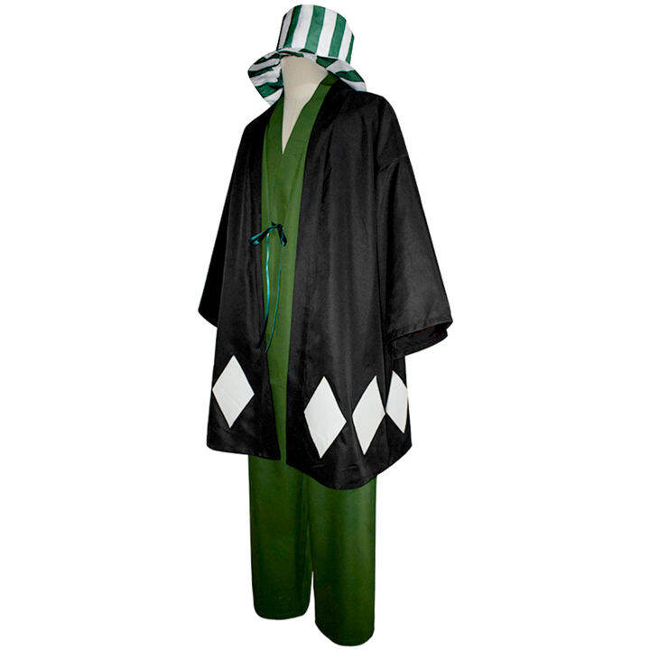 cheng💕Gift💕 BLEACH cosplay outfit Urahara Kisuke the same costumes ...
