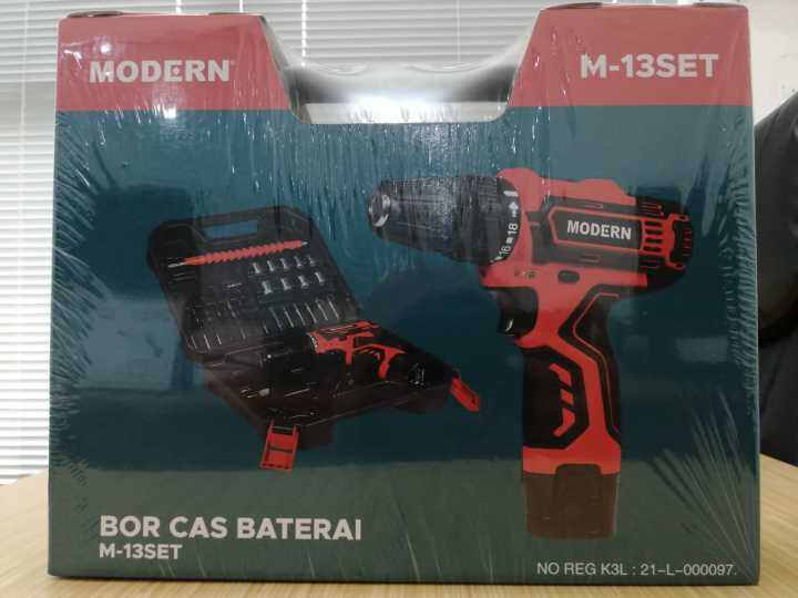 Mesin Bor Cas Baterai Modern M-13 Set | Lazada Indonesia