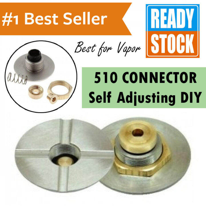 510 Connector Self Adjusting DIY Center Pin 22mm Konektor Rokok ...