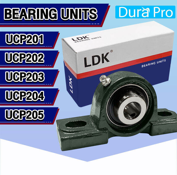 UCP201 UCP202 UCP203 UCP204 UCP205 LDK ตลับลูกปืนตุ๊กตา ( BEARING UNITS ) ตลับลูกปืนสำหรับเพลาม ...