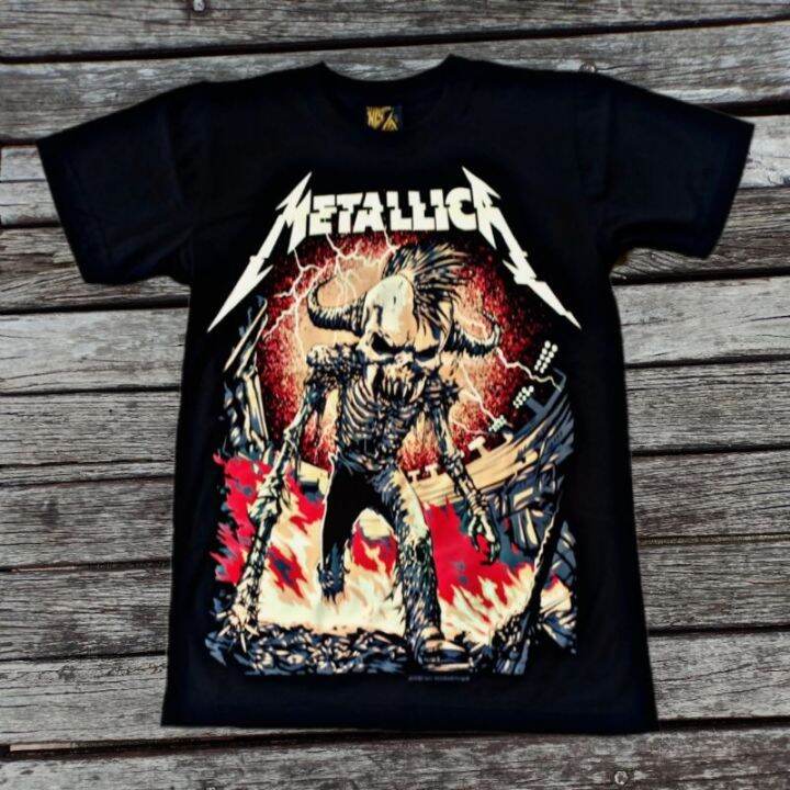 2022 NTS TSHIRT METALLICA HEAVY METAL ROCK BAND WALKING DEAD PUNK NOT ...