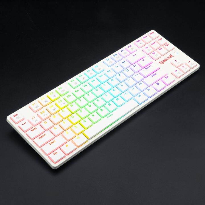 Redragon K539W-RGB Wireles Mech Gaming Keyboard Ultra Low ANUBIS WHITE ...