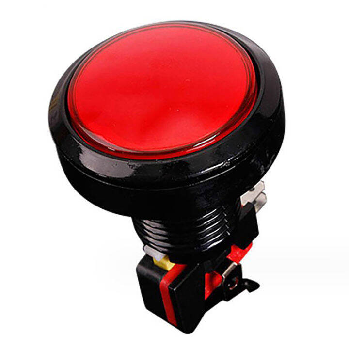 LEI 1pcs 45mm Push Button Arcade Button Led Micro Switch 12V Power Button Switch Set Green ...