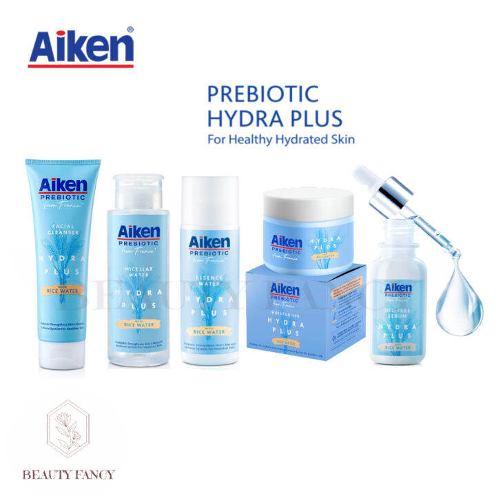 Aiken Prebiotic Hydra Plus Moisturiserserumessence Watermicellar Watercleanser Mini Shampoo