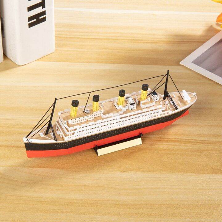 DIY Paper Titanic Miniature Building Kit Pirate Ship 3D Model Mini Casa ...