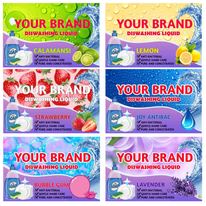 Sticker Label for Dishwashing Liquid (13pcs) | Lazada PH