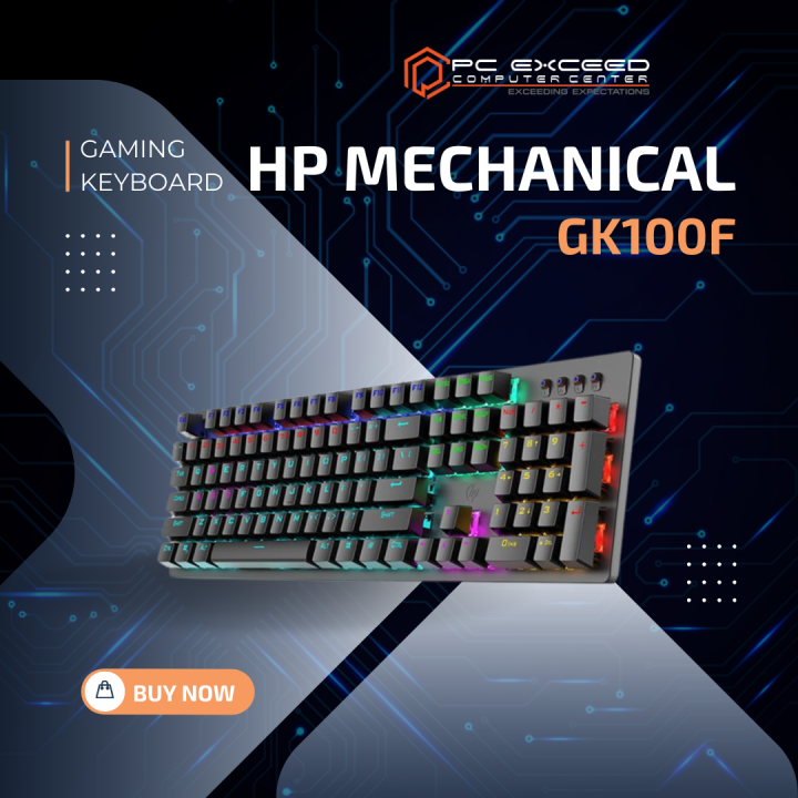 [PC EXCEED] HP Mechanical Gaming Keyboard GK100F | Lazada PH