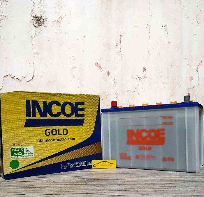 AKI INCOE GOLD N70Z HYBRID ACCU MOBIL KIJANG DIESEL ISUZU MU-X | Lazada ...