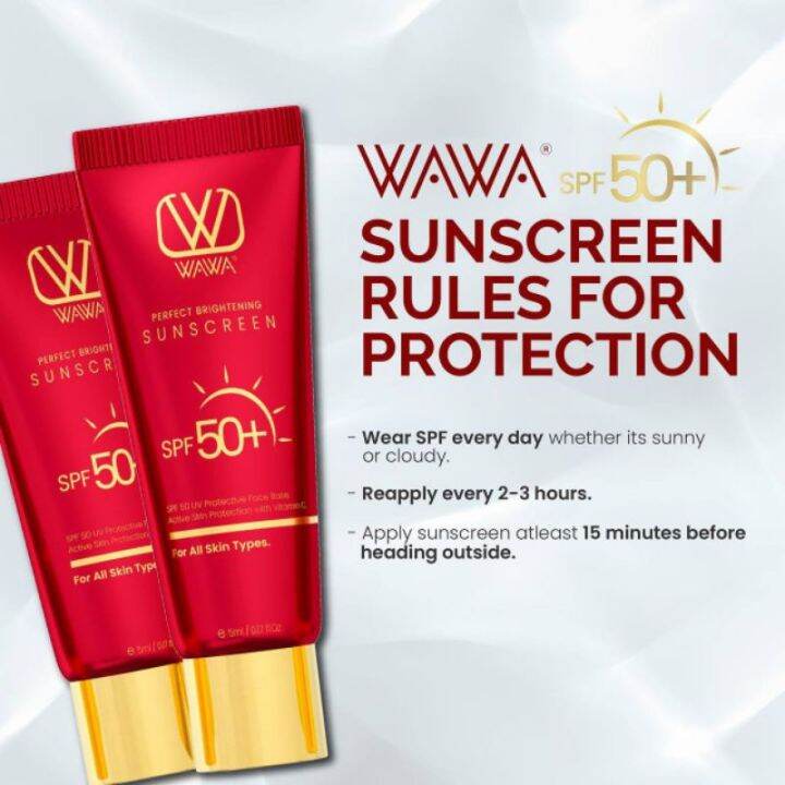 WAWA SUNSCREEN TRIAL PACK | Lazada