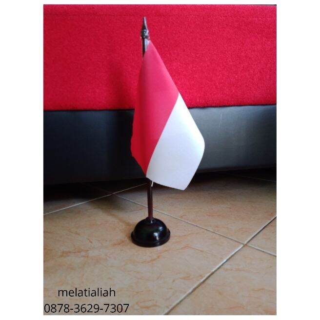 Bendera Meja Bahan Kayu Bendera Indonesia | Lazada Indonesia