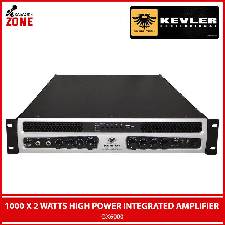 Kevler GX 5000 / 1000W X 2 Professional Power Amplifier / High Power ...