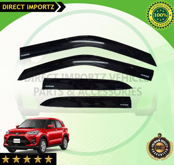 Toyota Raize 2022 INJECTION TYPE Window Door Visor / Rain Visor / Sun ...