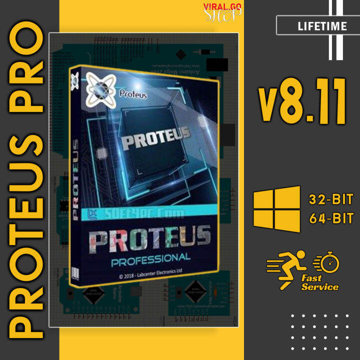 Proteus Pro 8.11 SP1 (with libraries) Latest 2020 Lifetime For Windows ...