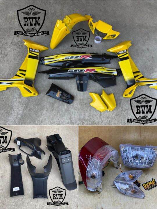 Full set body Yamaha Fiz r kuning hitam set body kasar lampu | Lazada ...