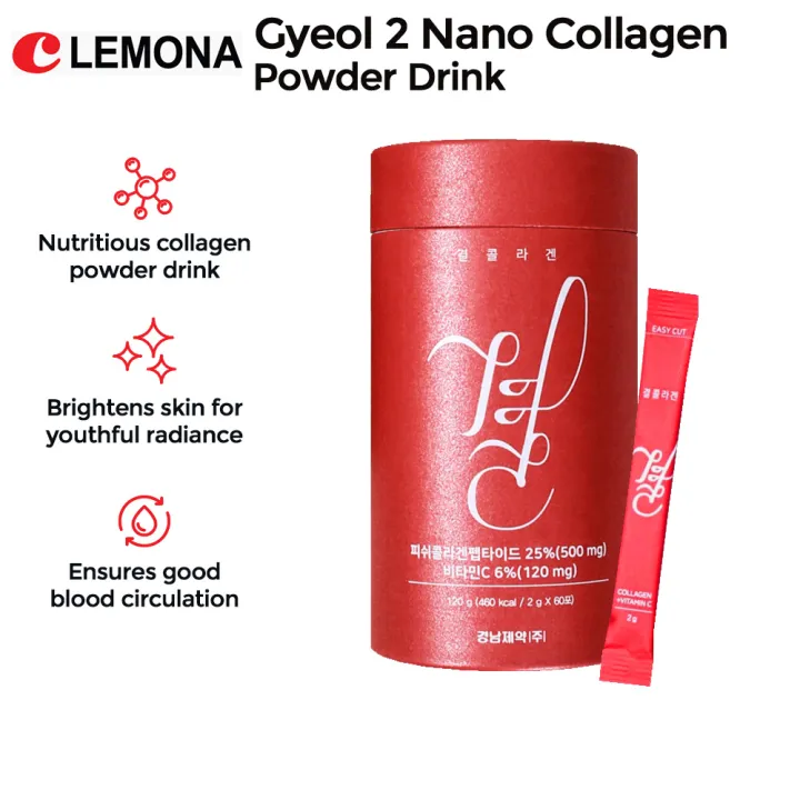 LEMONA Gyeol Collagen 500mg Vitamin C Powder Drink (10s / 60s) | Lazada PH