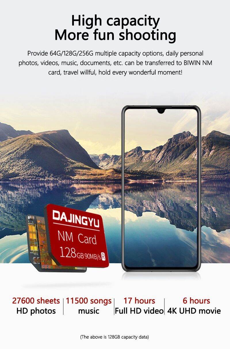 การ์ด UTHAI C63 NM การ์ดความจำนาโน128GB สำหรับ Huawei Mate20 Mate30 X Pro P30 P40 Pro Series ...