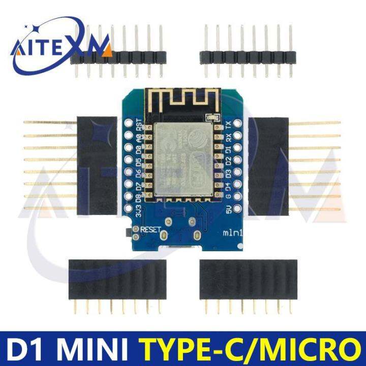D1 Mini TYPE-CMICRO ESP8266 ESP-12F CH340G V2 USB D1 Mini WIFI ...