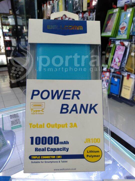Power Bank JR100 Wellcomm 10.000mAh Powerbank | Lazada Indonesia