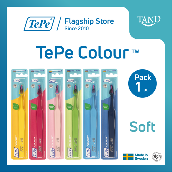 (แพ็ค 1 ชิ้น) TePe Colour™ Regular Soft เทเป คัลเลอร์ | Lazada.co.th