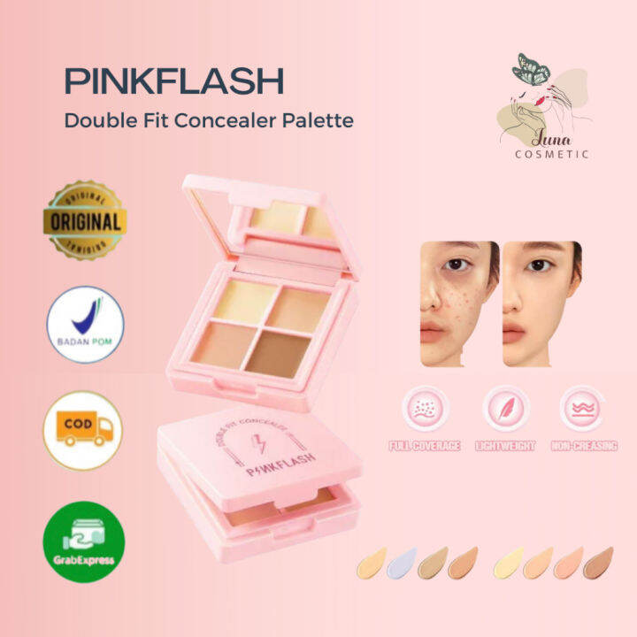 [NEW]PINKFLASH Double Fit Full Coverage Concealer Palette Conceal ...