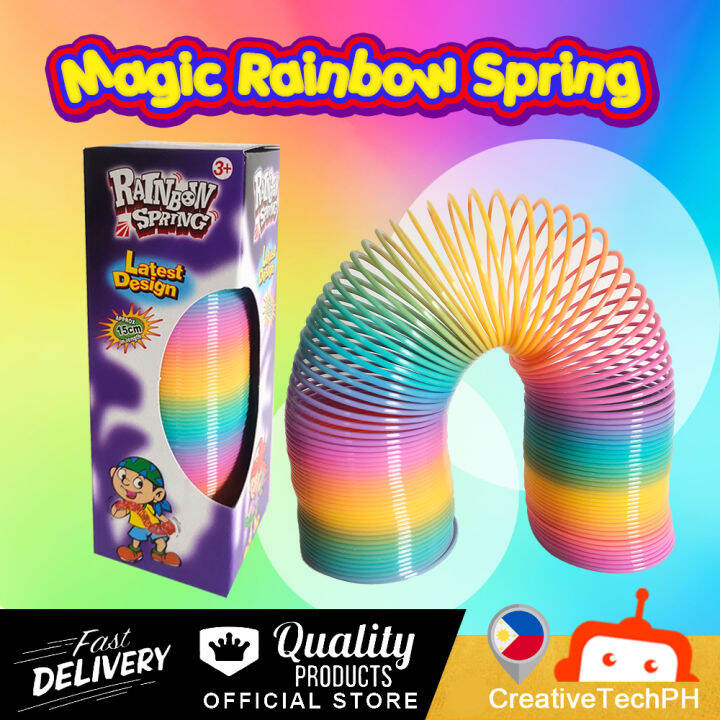 Magic Rainbow Spring Rainbow Bounce Toy Mini Spring | Lazada PH