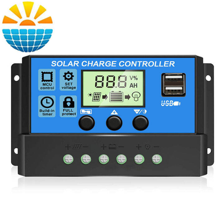 Solar Charge and Discharge Controller50A PWM 12V/24V Solar Panel ...