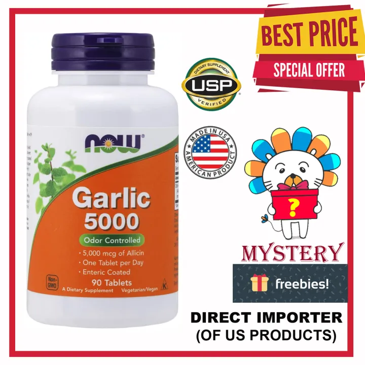Now Garlic 5000 90 Tablets | Lazada PH