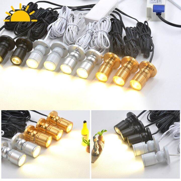 1W mini surface mounted small spotlight LED jewelry showcase kitchen ...