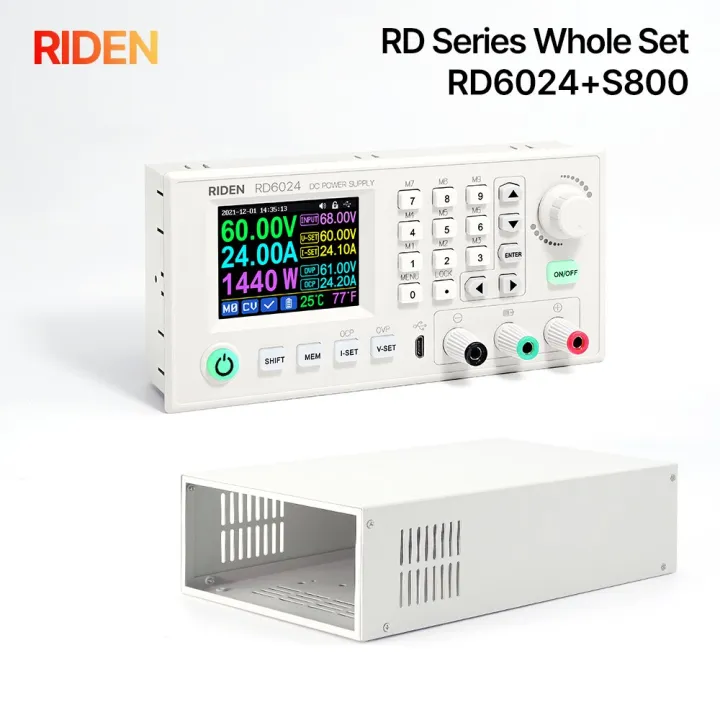 RIDEN RD6024 RD6024W 60V 24A USB Wifi DC DC Adjustable Step Down Voltage Bench Power Supply Buck ...