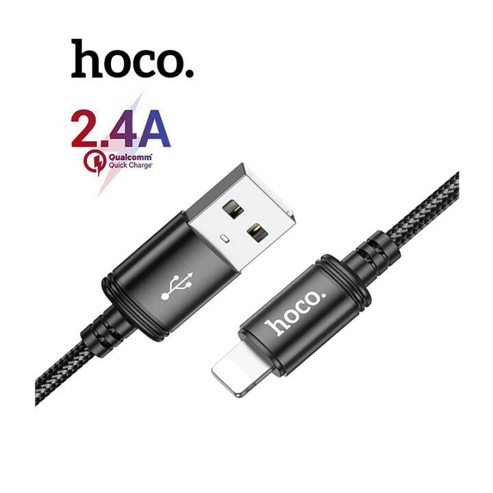 Cáp sạc 2.4A Hoco X89 Lightning dây dù siêu bền chống đứt dài 1M cho 6 ...
