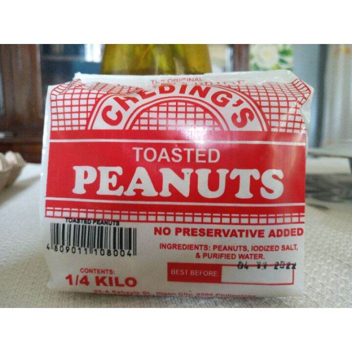 CHEDINGS Toasted Peanut 1/4 kl. (250grams) | Lazada PH