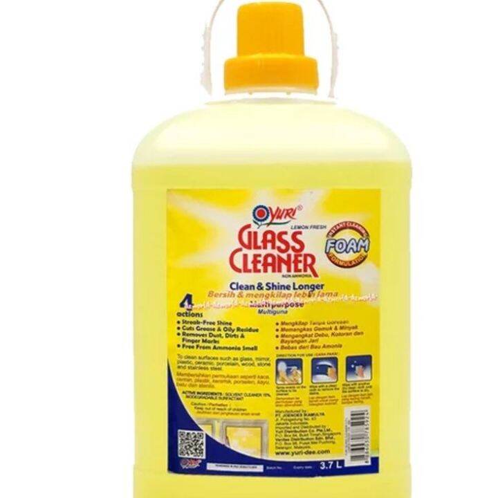 Yuri Glass Cleaner galon 3.7 L - Cairan pembersih kaca yuri - Galon ...