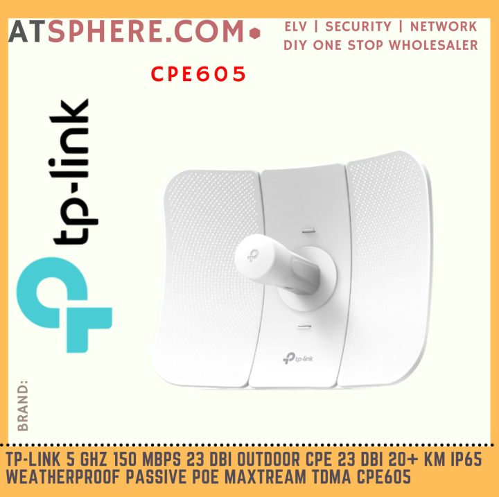 TP-LINK Tplink CPE605 5GHz 150Mbps Speed 23dBi IP65 Outdoor ...