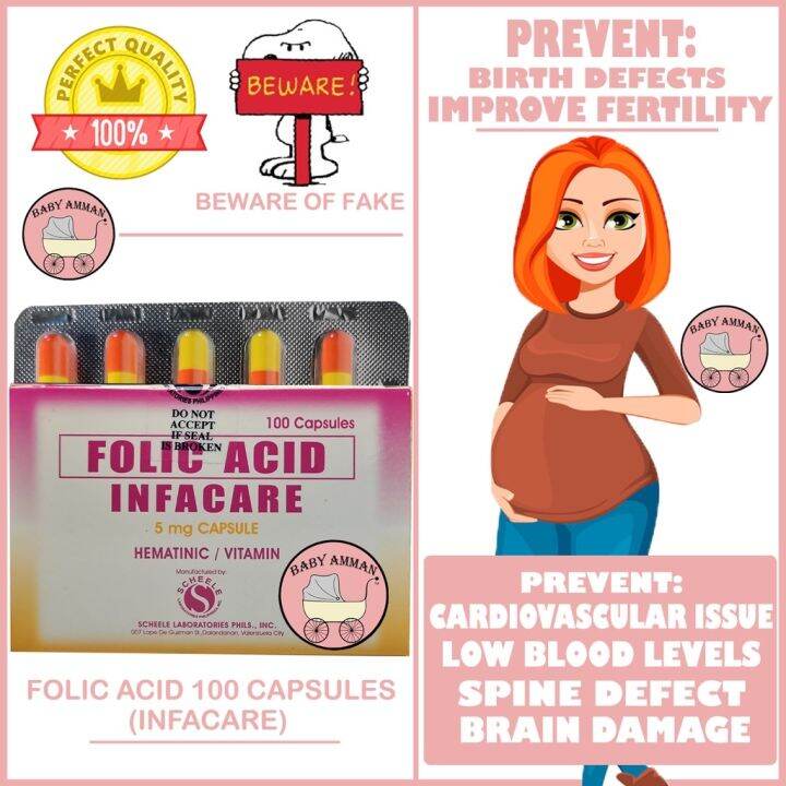 - Folic Acid 5mg x capsules (INFACARE) | Lazada PH