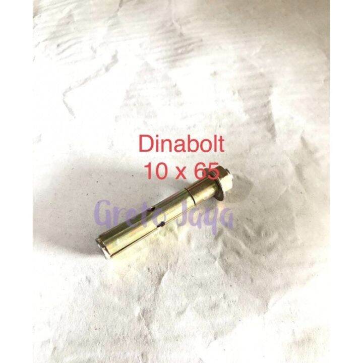 ( 10 x 65 ) Baut Beton Dinabolt M10 Dinabol M 10 Dynabolt Tembok 10x65 ...