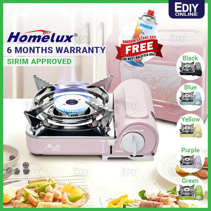 【FREE BUTANE GAS】 HOMELUX High Quality Mini Macaron Portable Butane ...