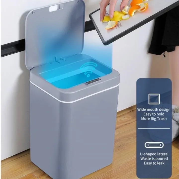 Inligent Trash Can Automatic Sensor Dustbin Smart Trash Can Electric ...